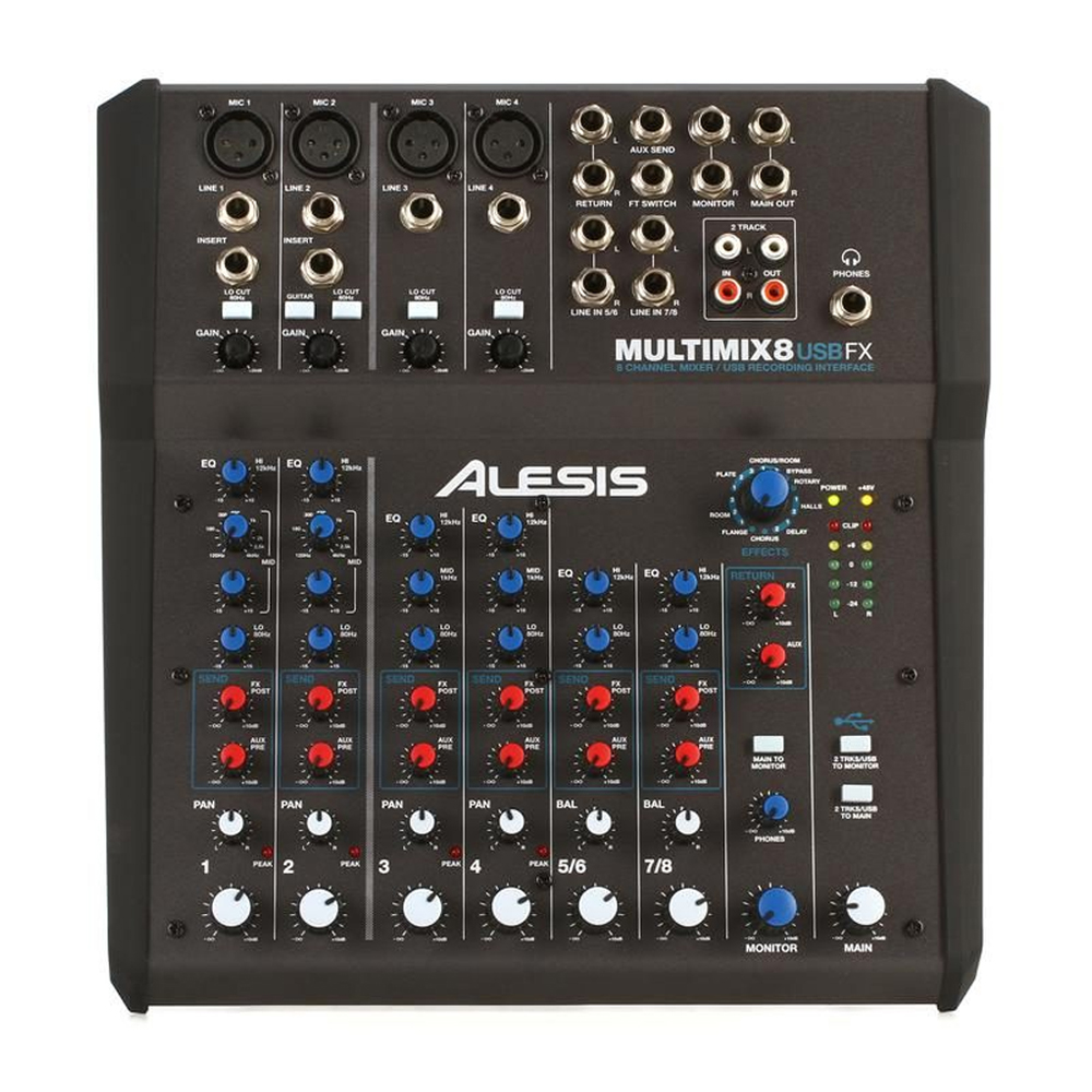 Consola USB – Alesis – Multimix 8 USB FX – Music Place
